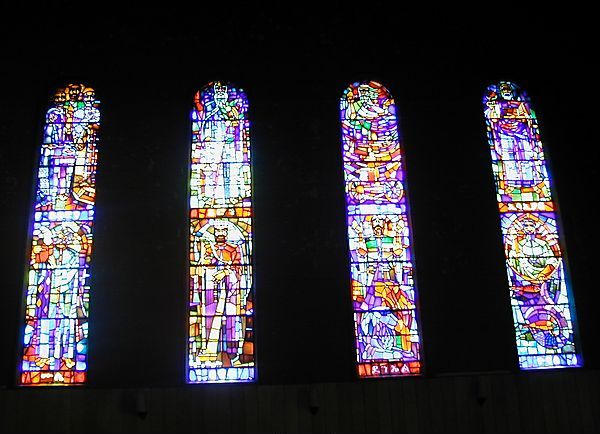 Stained Glass Windows At Debre Libanos Monastery, Ethiopia photo, Ethiopia