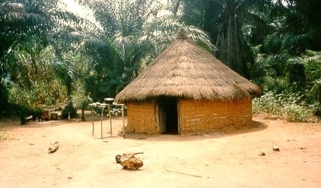Traditional House, photo, Dem Rep Congo Africa