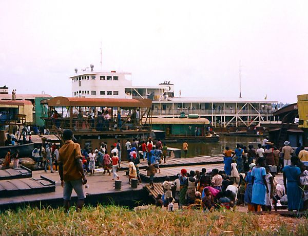 Ferry On Zaire River photo, Dem Rep Congo Africa