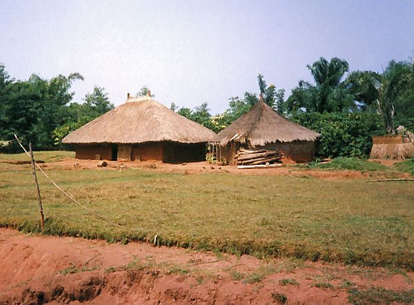 Traditional Village Houses photo, Dem Rep Congo Africa