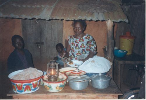 Rice And Beans Lady photo, Benin Africa