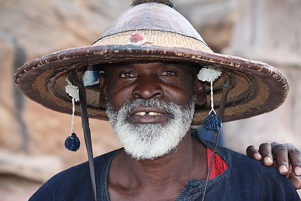 Dogon man photo, Bandiagara Mali Africa